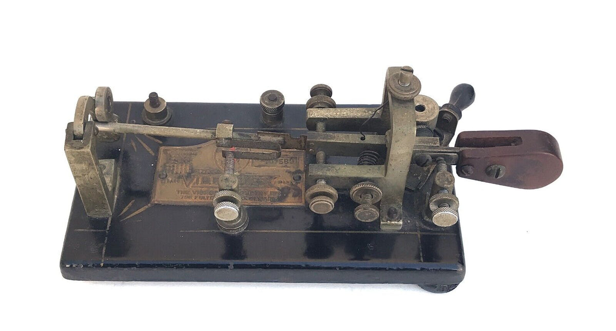 1934 Vibroplex Semi-Automatic "Bug" code key for Amateur Radio Operato – Mission Gallery Antiques