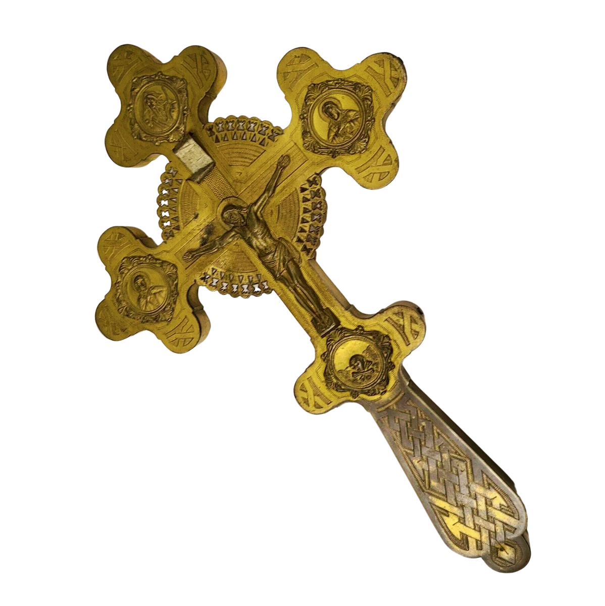 19th c. Russian Christian Orthodox Blessing Cross, Catholic Religion 1 ...