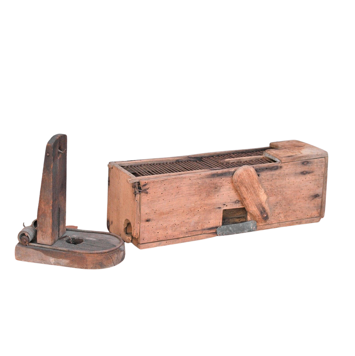 19th Century 2 Handmade Wood & Metal Live Mouse Trap Cage & Penn. Rat ...