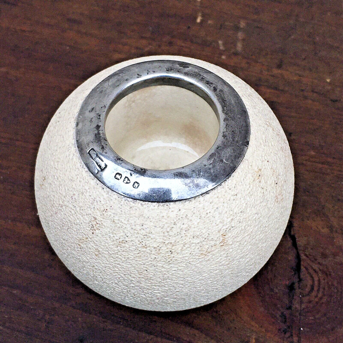 salt glaze match striker ball with english sterling rim – Mission ...