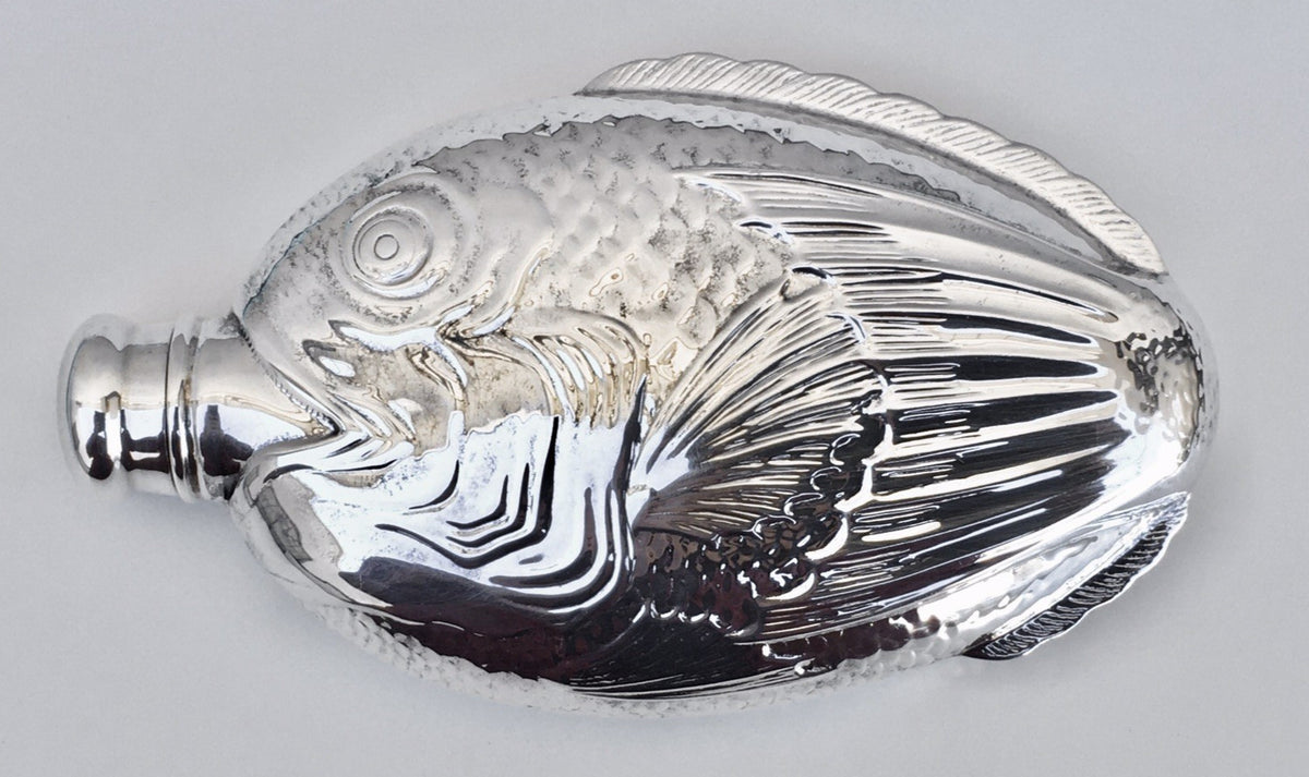 Tiffany & Company Rare Sterling Silver Pocket Flask in Figural form of ...