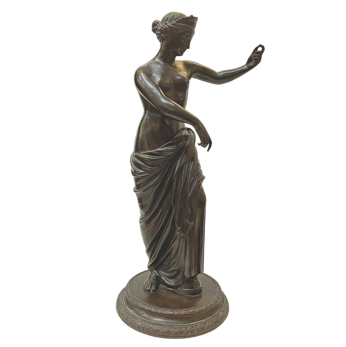 19th c Italian Antique Bronze Statue The Venus of Capua, Naples, Found ...