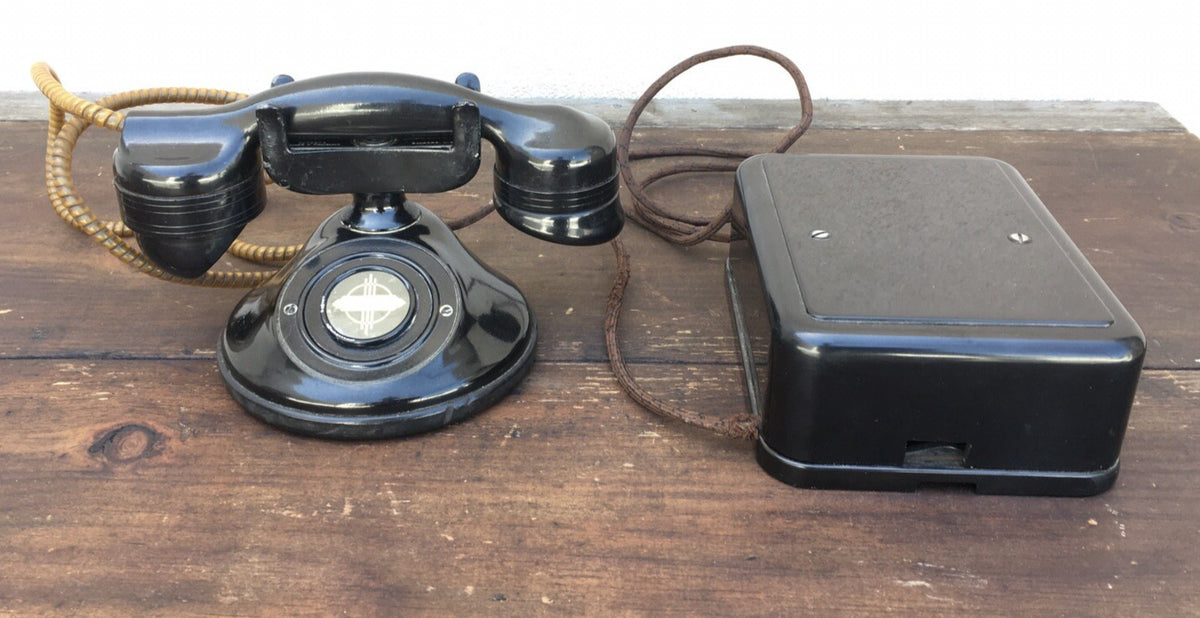 Monophone no dial Automatic Electric Company with working Ringer Box s ...