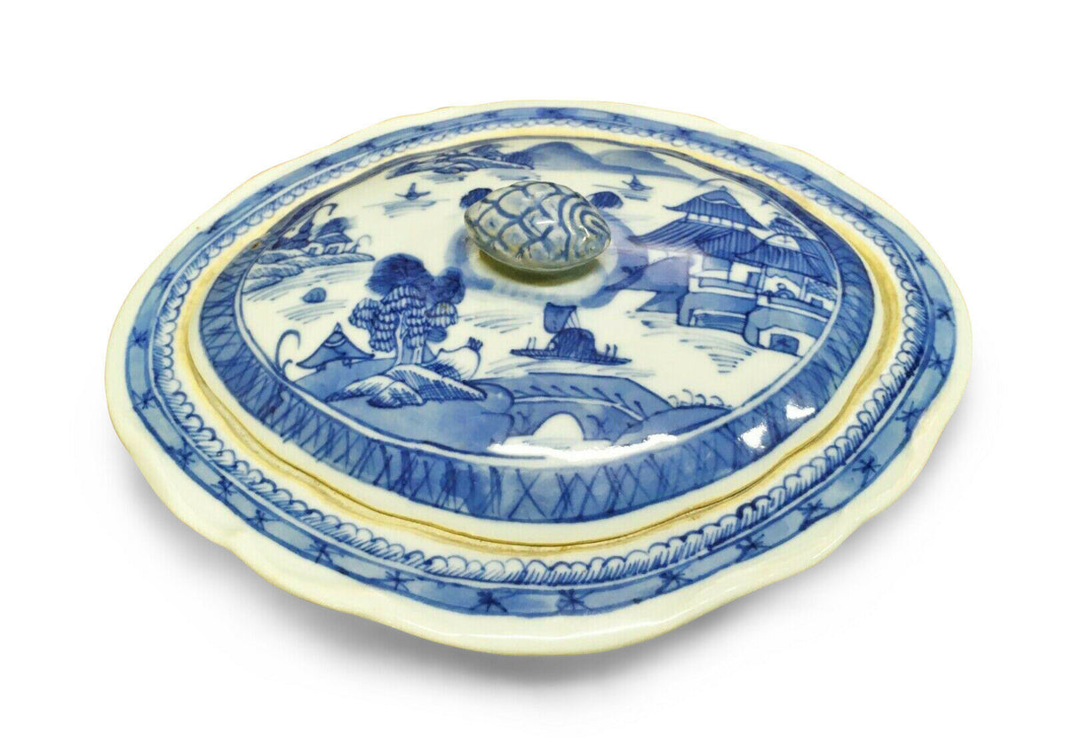 18th C Covered Canton Ware Entree Dish – Mission Gallery Antiques