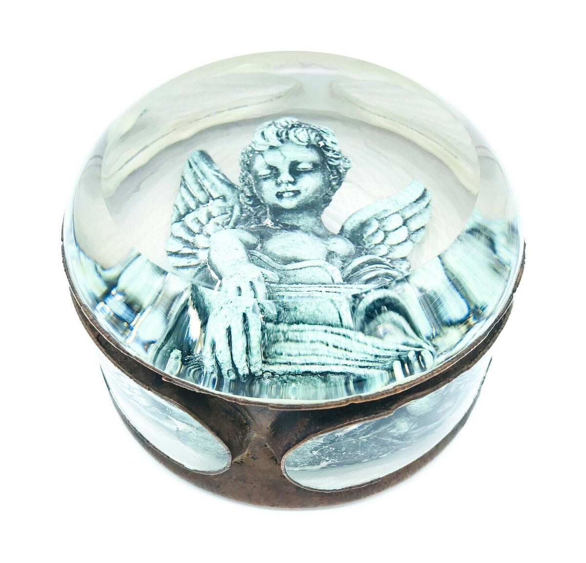 LH Selman Ltd Paper Weight Auction 72, Andrew Fote angel & guitar, cop ...