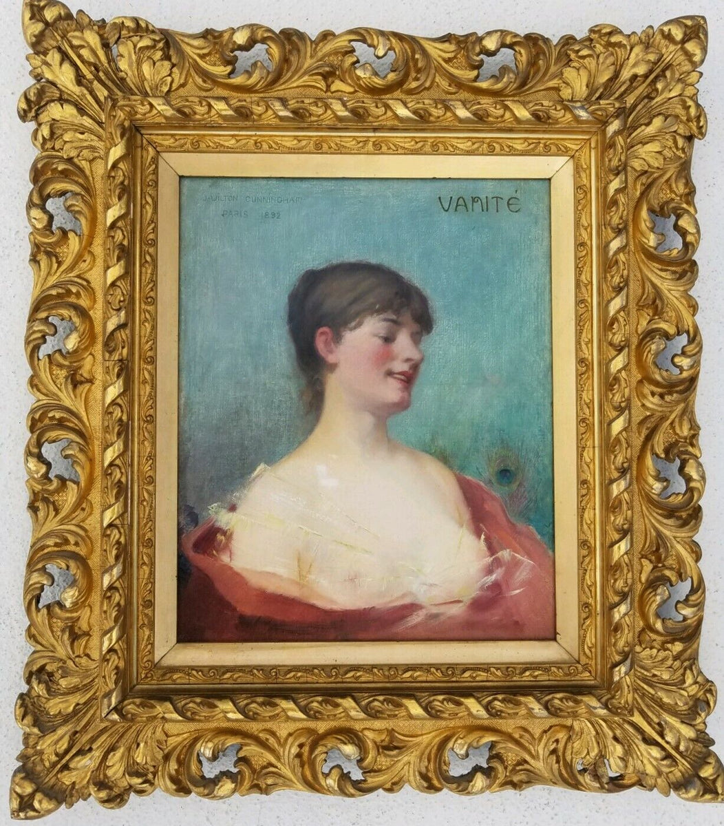 John Wilton Cunningham (1868-1903) St. Louis, Paris, France "Vanity" O ...
