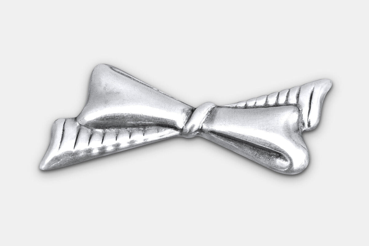 C. 1940's Early, Hector Aguilar Taxco Silver Bow Pin .940 Silver mark ...