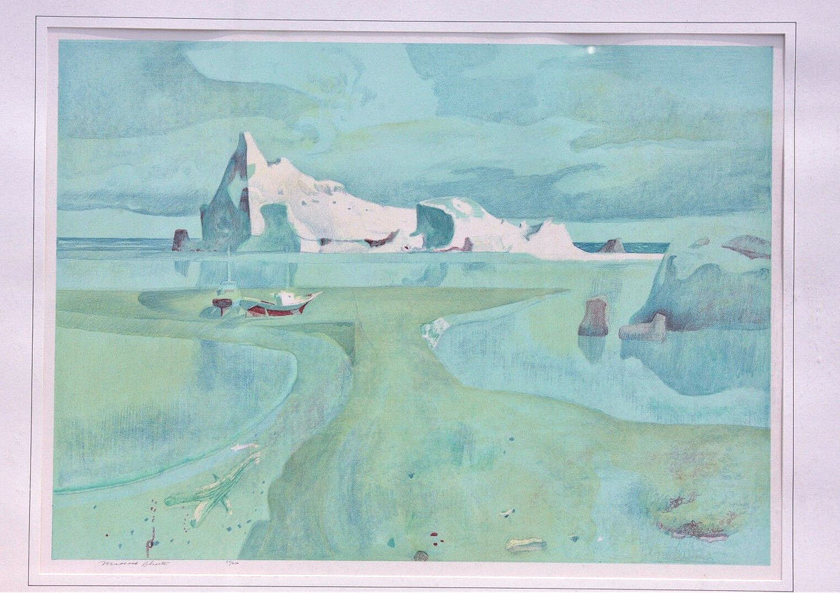 Millard Sheets "Island Sky" limited ed. 1970's Lithograph 20/200 Frame ...